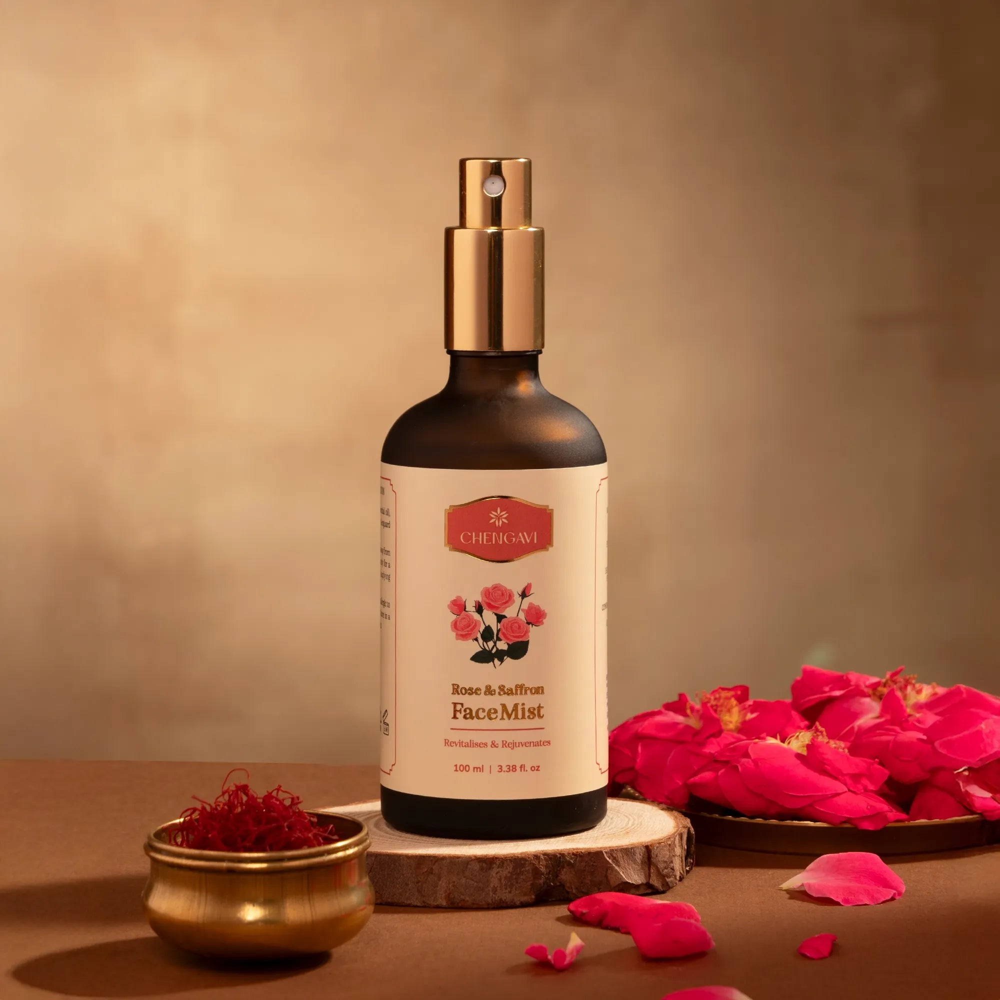 Buy Rose & Saffron Face Mist with Rosa indica (Rose water) for ...